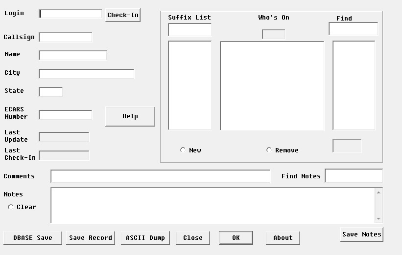 NCS Logging Software